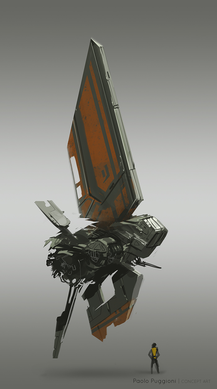 A Scout Ship - Paolo Puggioni - Concept Art & Illustration Paolo ...